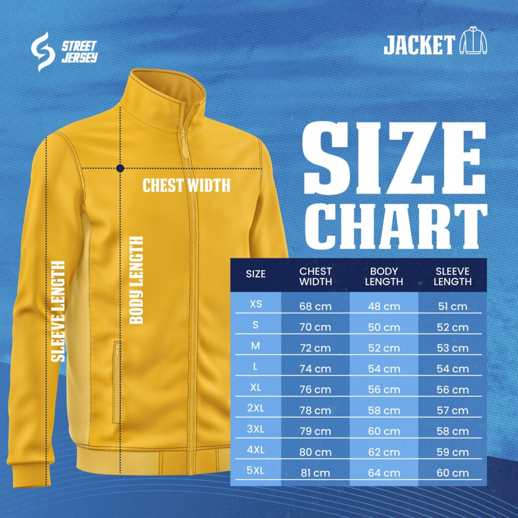 Panduan Ukuran Jersey - Size Chart Guideline
